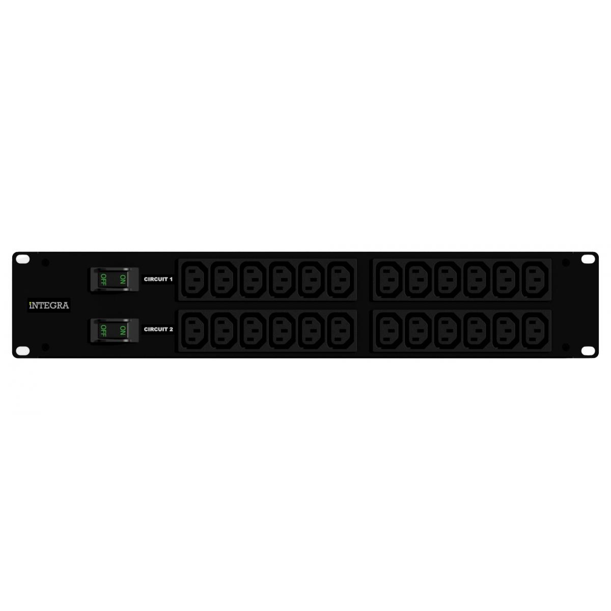 2U PDU 24 Way IEC C13 With All Cable Plug Options | DCDI
